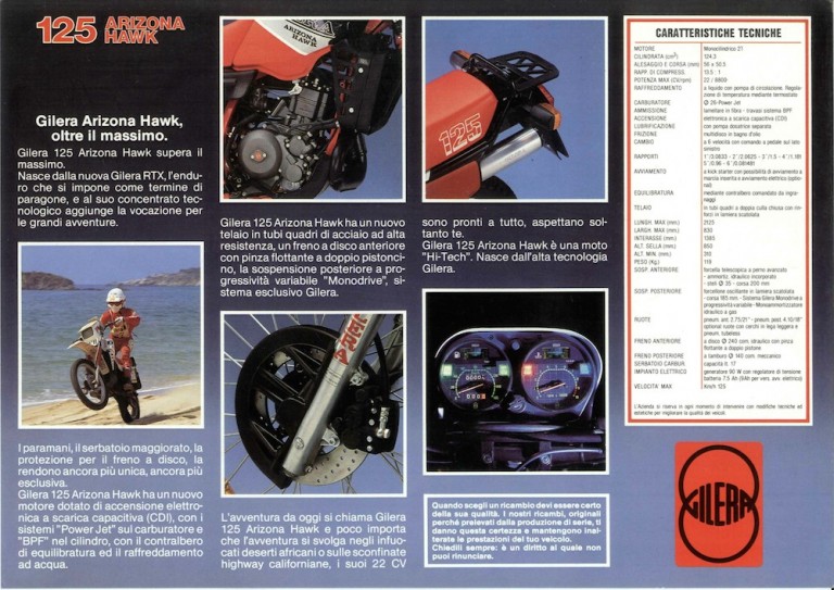 RTX 125 ARIZONA HAWK – TIPO – 125 Stradali